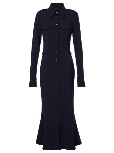 MUGLER Mugler Wool-Blend Shirt Dress