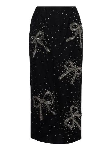 CAROLINA HERRERA Carolina Herrera Embellished Midi Skirt