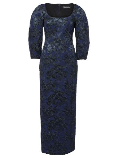 OSCAR DE LA RENTA Oscar de la Renta Metallic-Effect Jacquard Gown