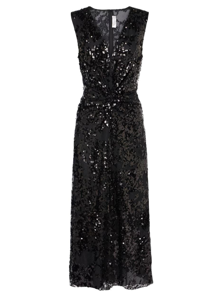 VICTORIA BECKHAM Victoria Beckham Sequined Gathered Midi Dress