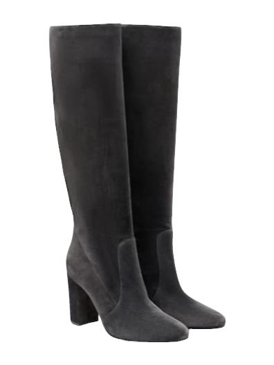 GIANVITO ROSSI Gianvito Rossi Suede Block Heel Knee-High Boots