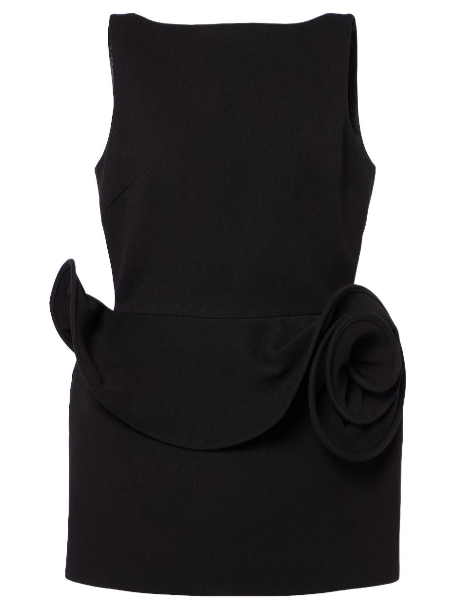 MAGDA BUTRYM Magda Butrym Floral Appliqué Ruffled Mini Dress