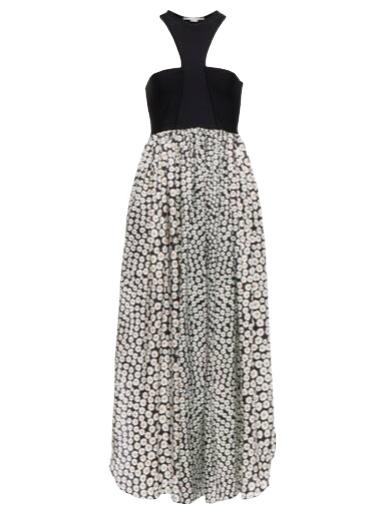STELLA MCCARTNEY Stella McCartney Floral Print Maxi Dress with Racer Back Detail