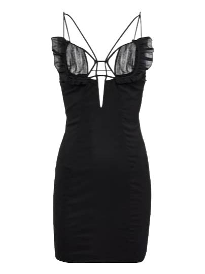 NENSI DOJAKA Nensi Dojaka Frill-Trimmed Minidress
