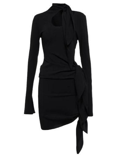 PETAR PETROV Petar Petrov Asymmetrical Mini Dress with Cutout Detail