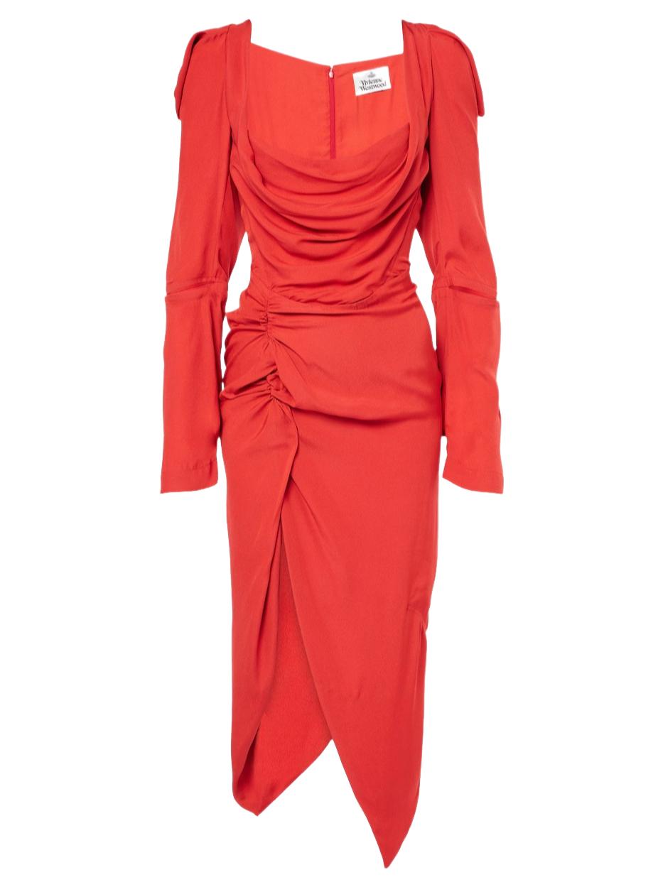 VIVIENNE WESTWOOD Vivienne Westwood Panther Draped Midi Dress