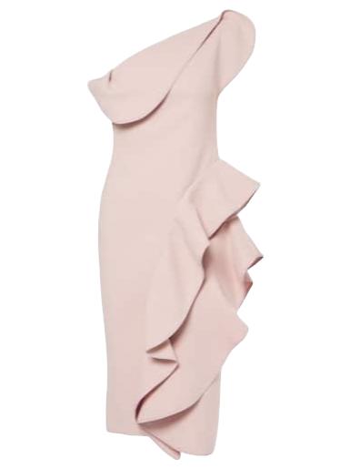 MATICEVSKI Maticevski Rhythm Ruffled One-Shoulder Midi Dress