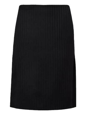 CALVIN KLEIN Calvin Klein Ribbed Knit Wool Miniskirt with Back Zipper