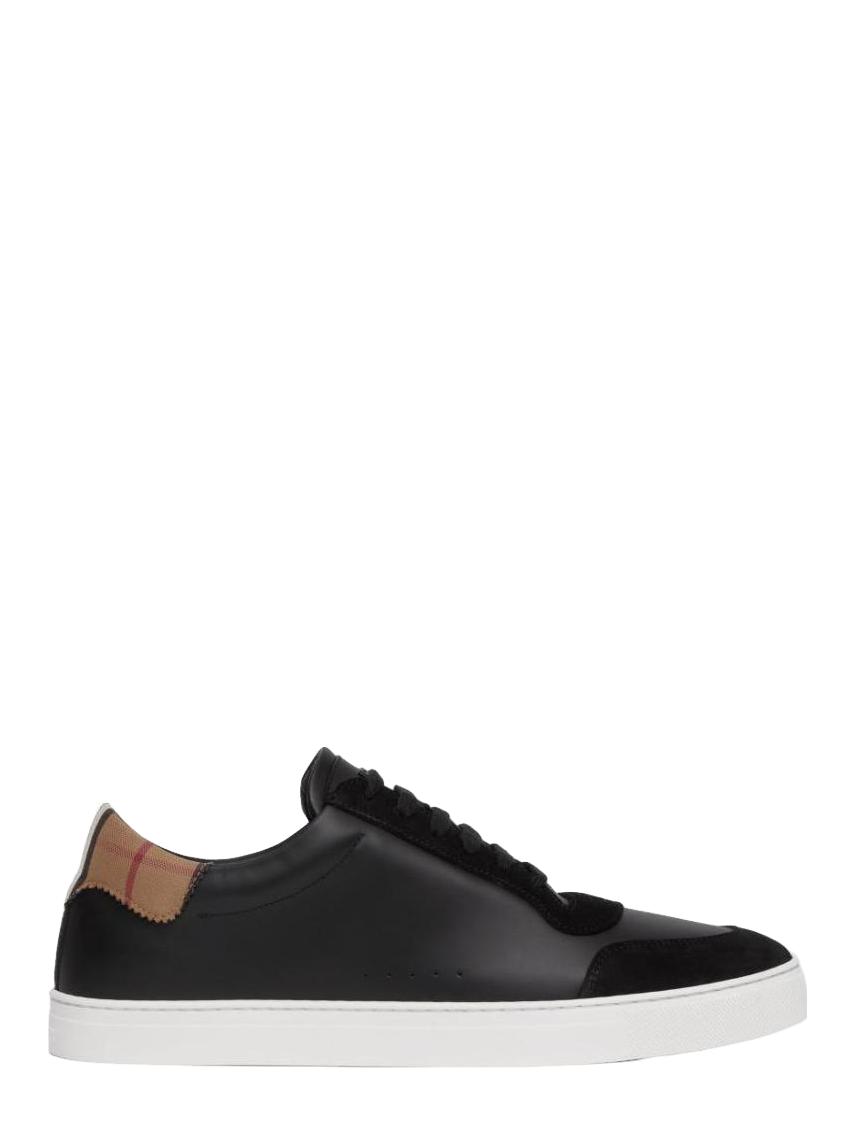 BURBERRY Burberry Vintage Check Leather and Suede Low-Top Sneakers