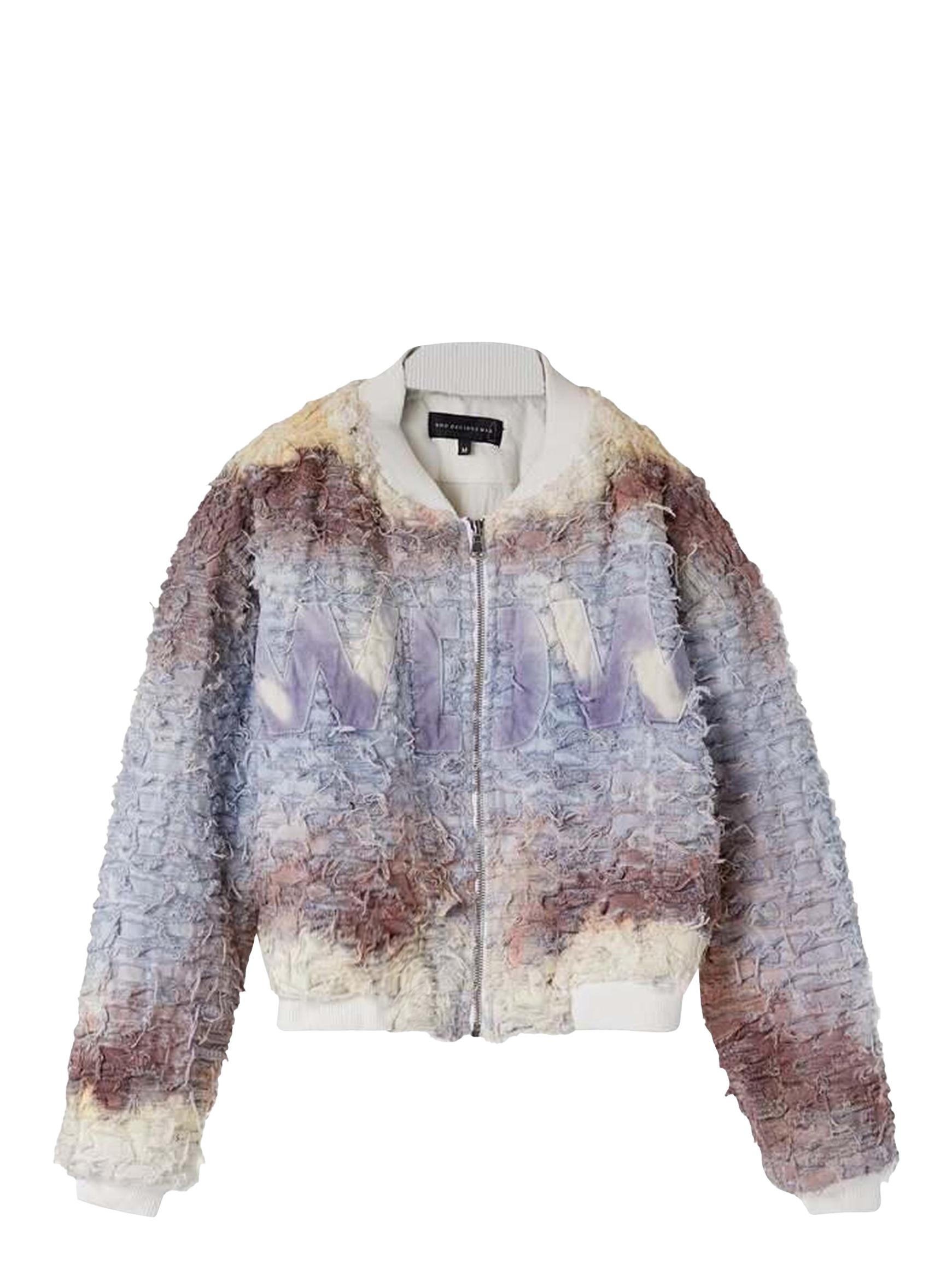 DION LEE Dion Lee Zigzag Dyed Denim Wrap Mini Skirt