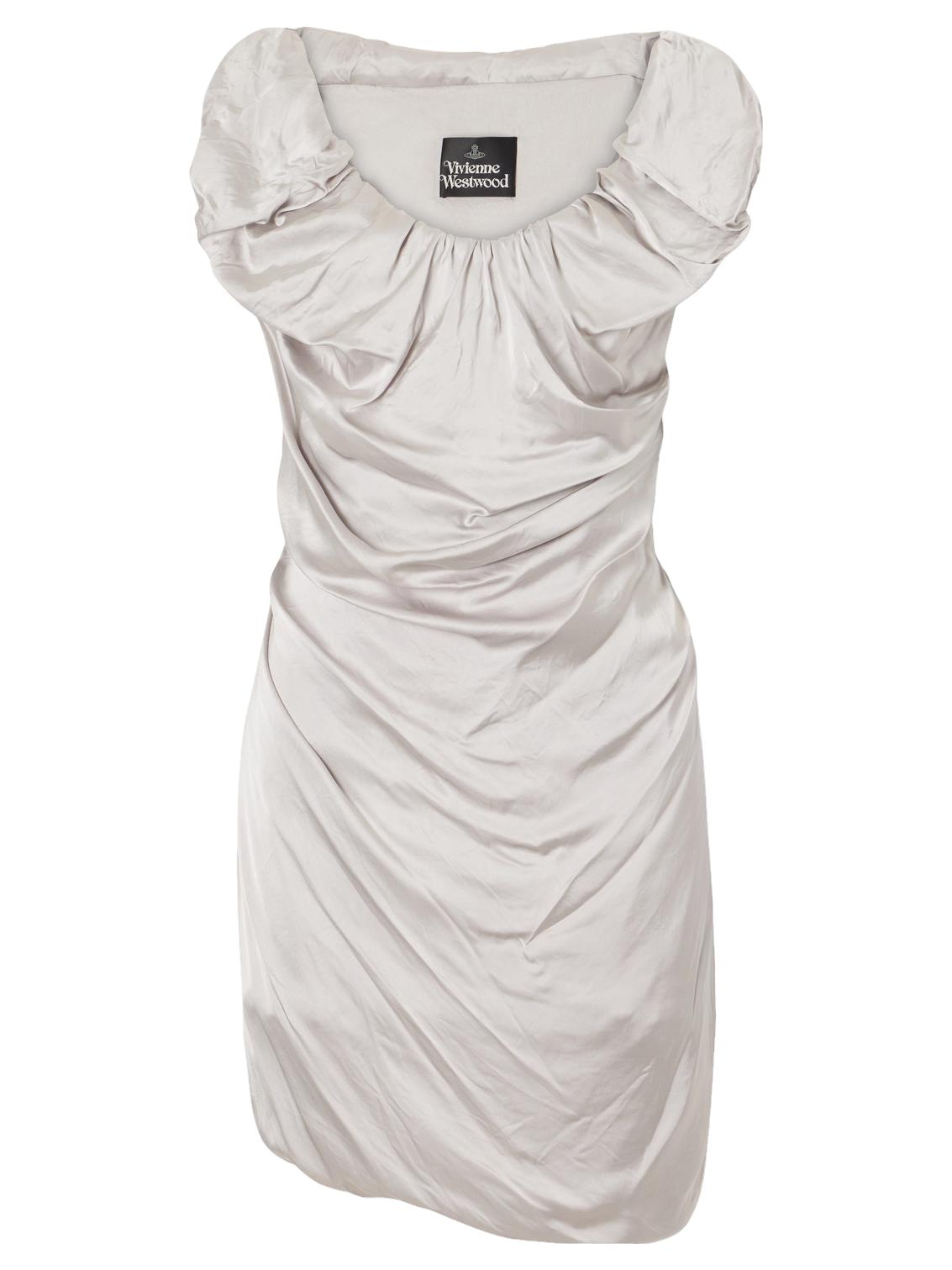 VIVIENNE WESTWOOD Vivienne Westwood Ginnie Gathered Satin Mini Dress