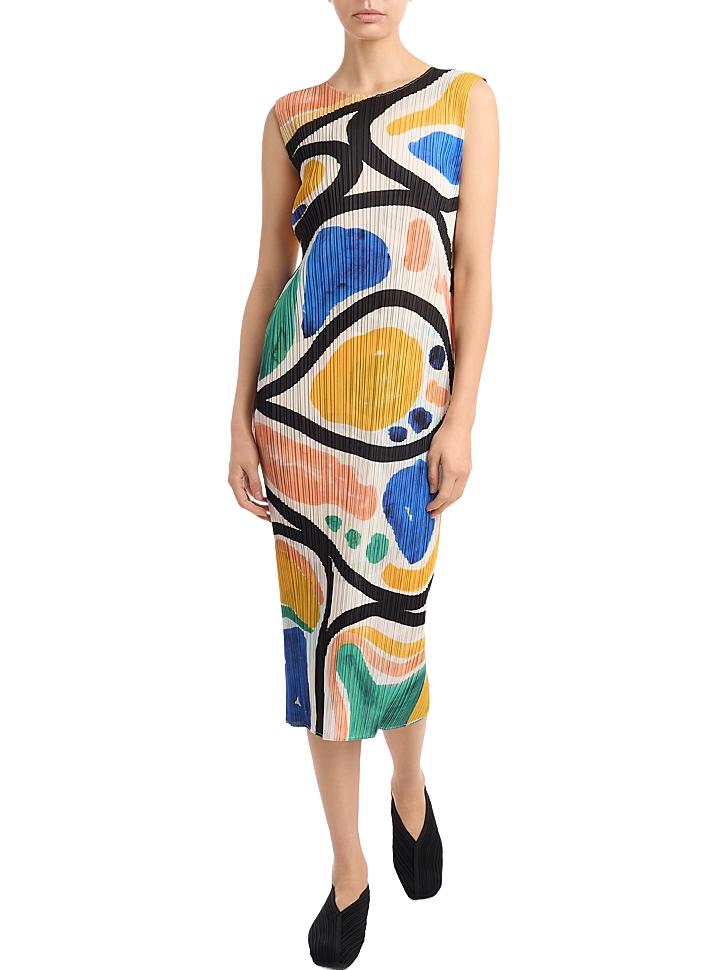 ISSEY MIYAKE Pleats Please Issey Miyake Roll Midi Dress