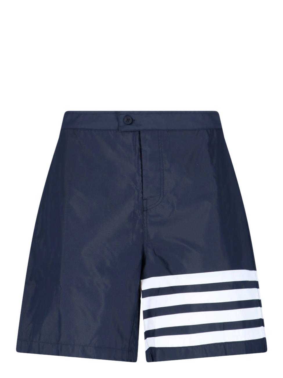 THOM BROWNE contrast-panel oversized cotton t-shirt 38