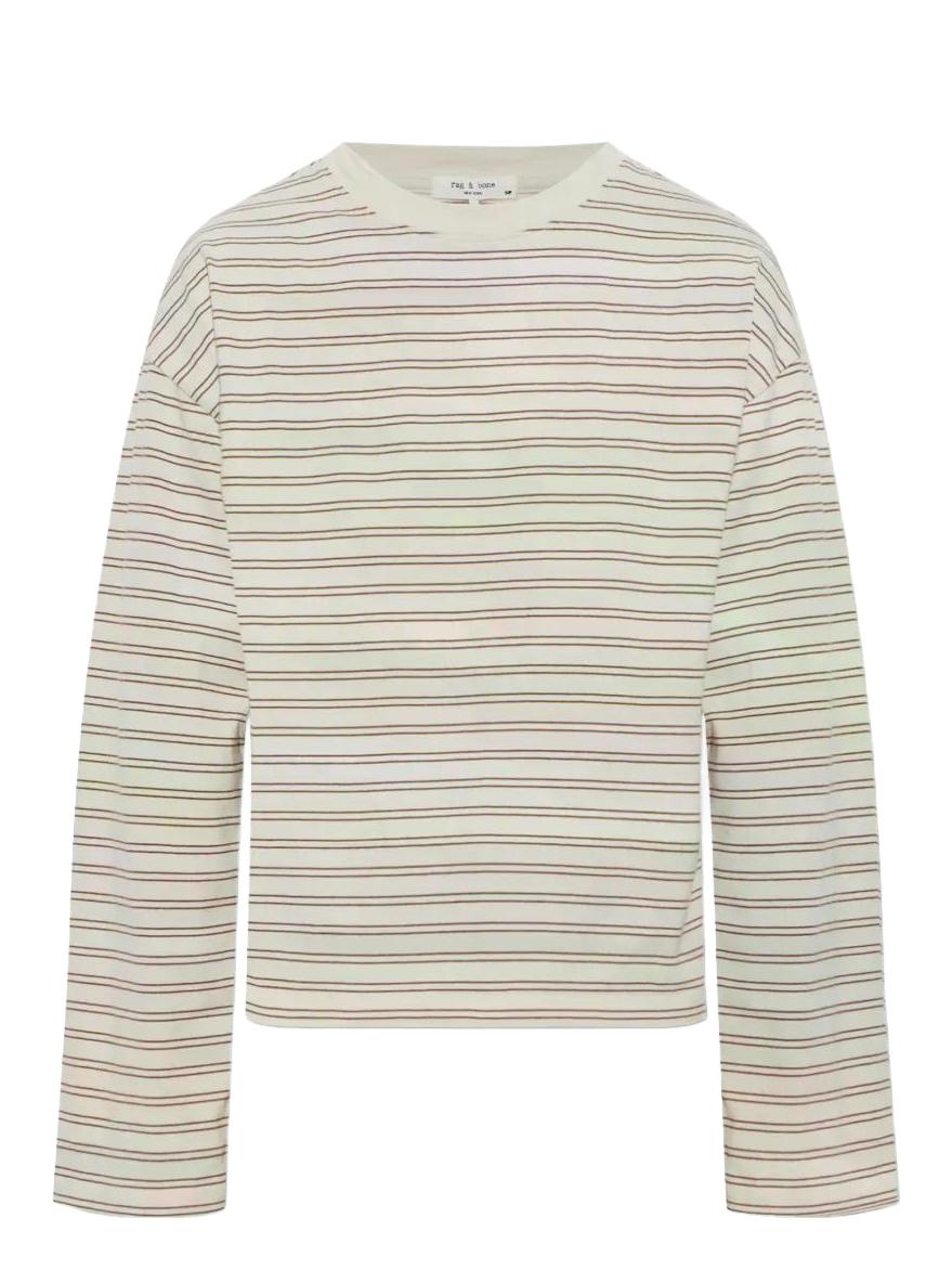 RAG & BONE rag & bone Kelly Striped Long-Sleeve Top