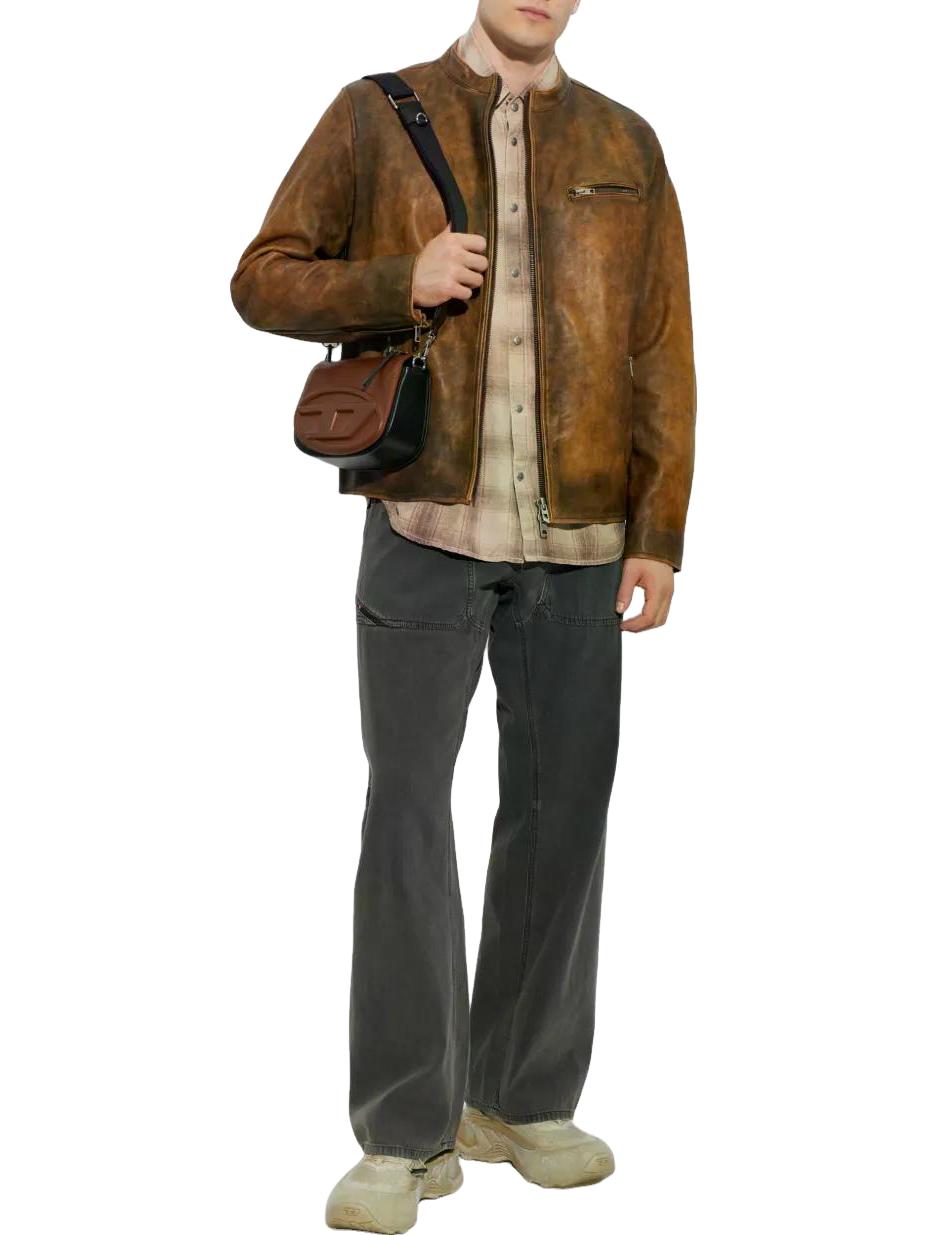 DIESEL® check shirt in fluid fabric