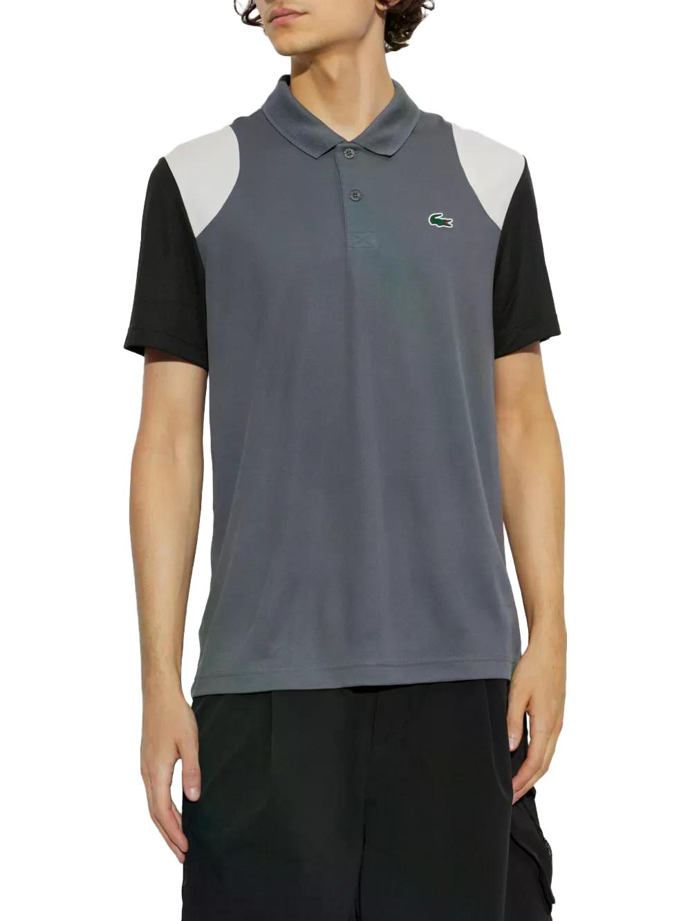 LACOSTE logo-patch polo shirt
