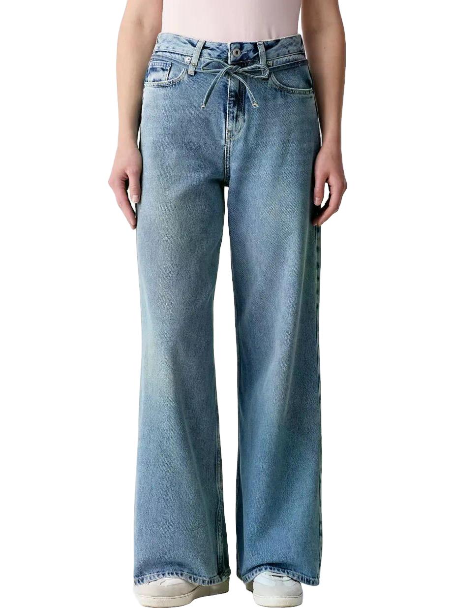 KARL LAGERFELD Karl Lagerfeld Jeans Tie-Fastening Wide-Leg Jeans