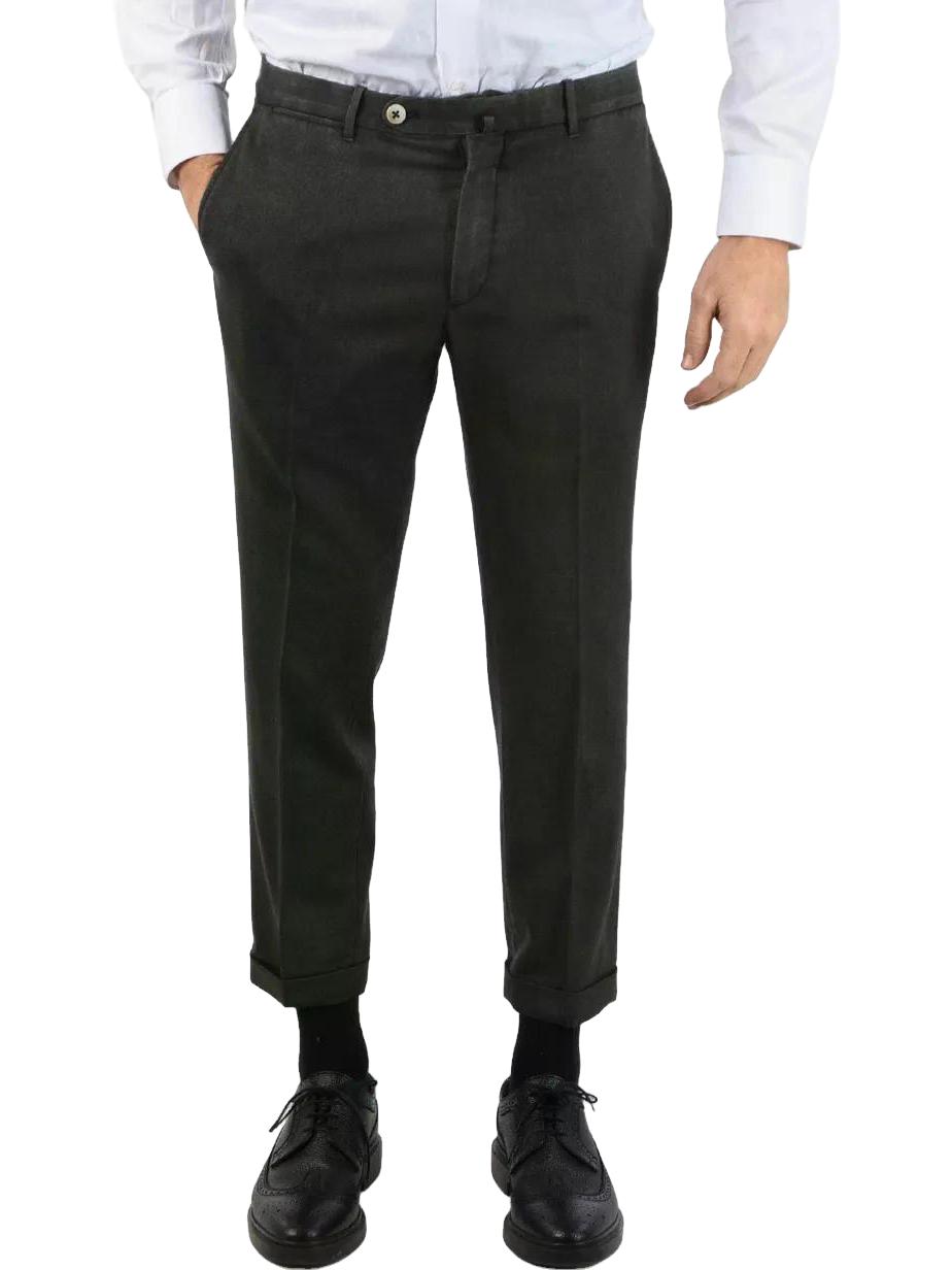 CORNELIANI Corneliani Pleated Wool Chino Trousers