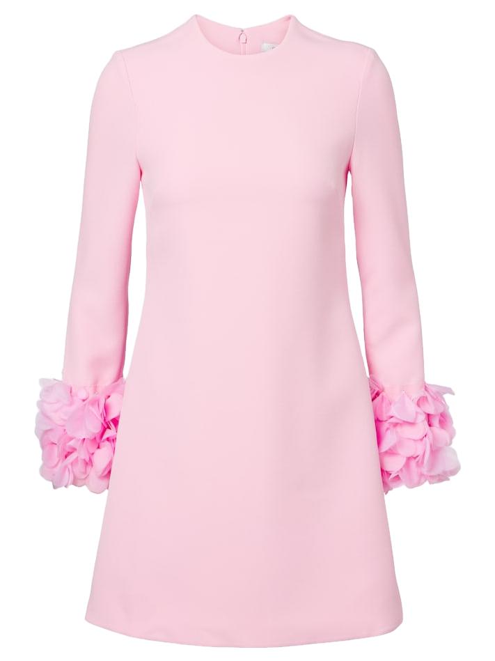 SAFIYAA Safiyaa Floral-Appliqué Crêpe Mini Dress