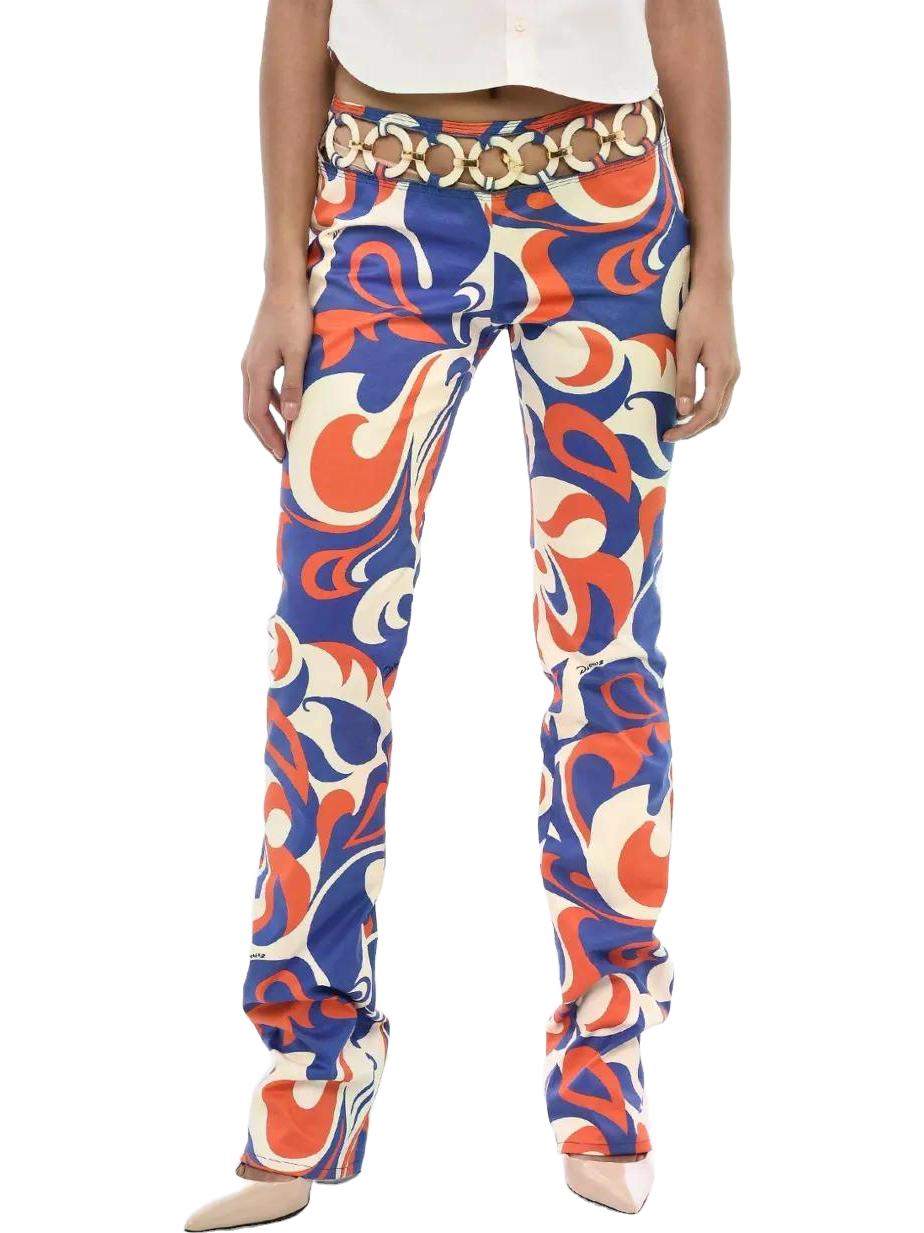 DSQUARED2 DSQUARED2 Printed Cut-Out Slim Fit Trousers