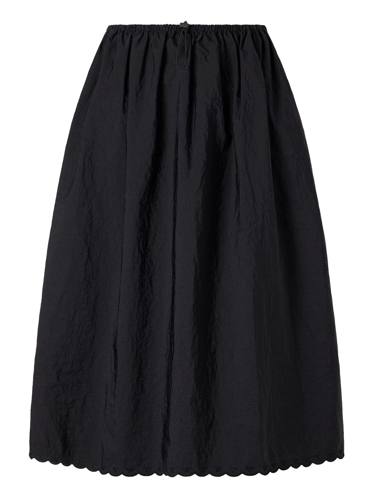 CECILIE BAHNSEN Cecilie Bahnsen 'CBFiella' Embroidered Scalloped Taffeta Midi Skirt