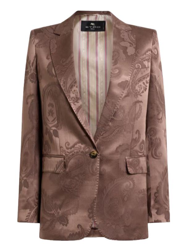 ETRO Etro Jacquard Single-Breasted Blazer
