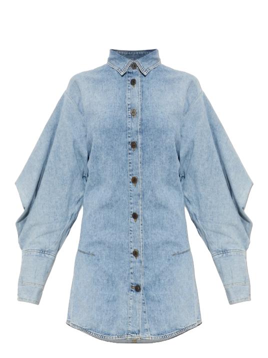 SELF-PORTRAIT Self-Portrait Barrel Leg High Waisted Jeans