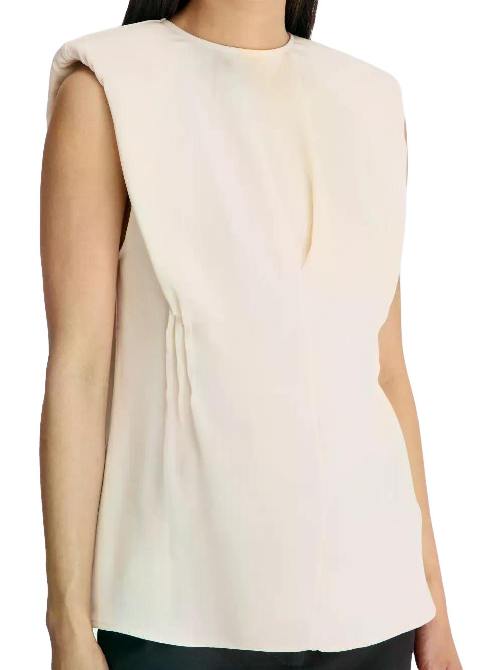 CHLOÉ Chloé Wing-Sleeved Flared Dress with Pleated Details