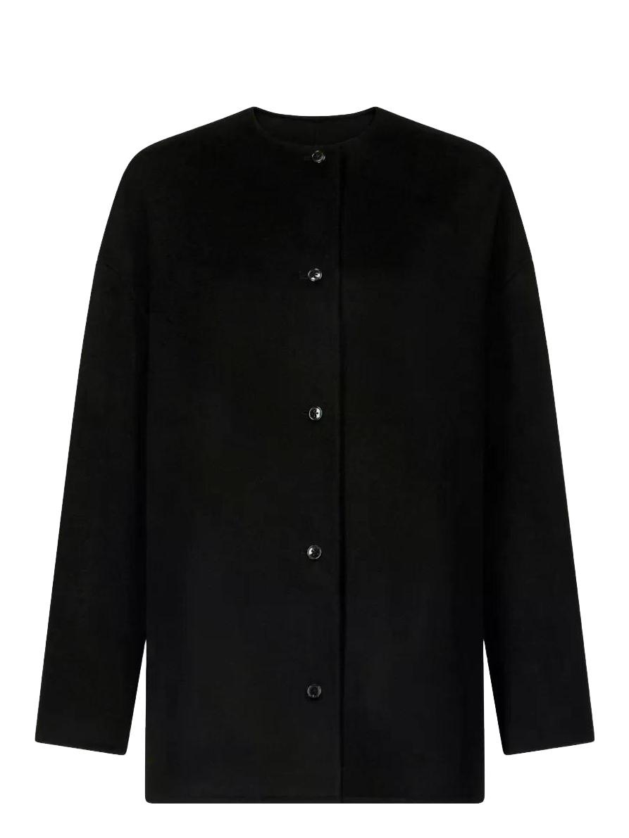 LOULOU DE SAISON LouLou de Saison Collarless Single-Breasted Coat
