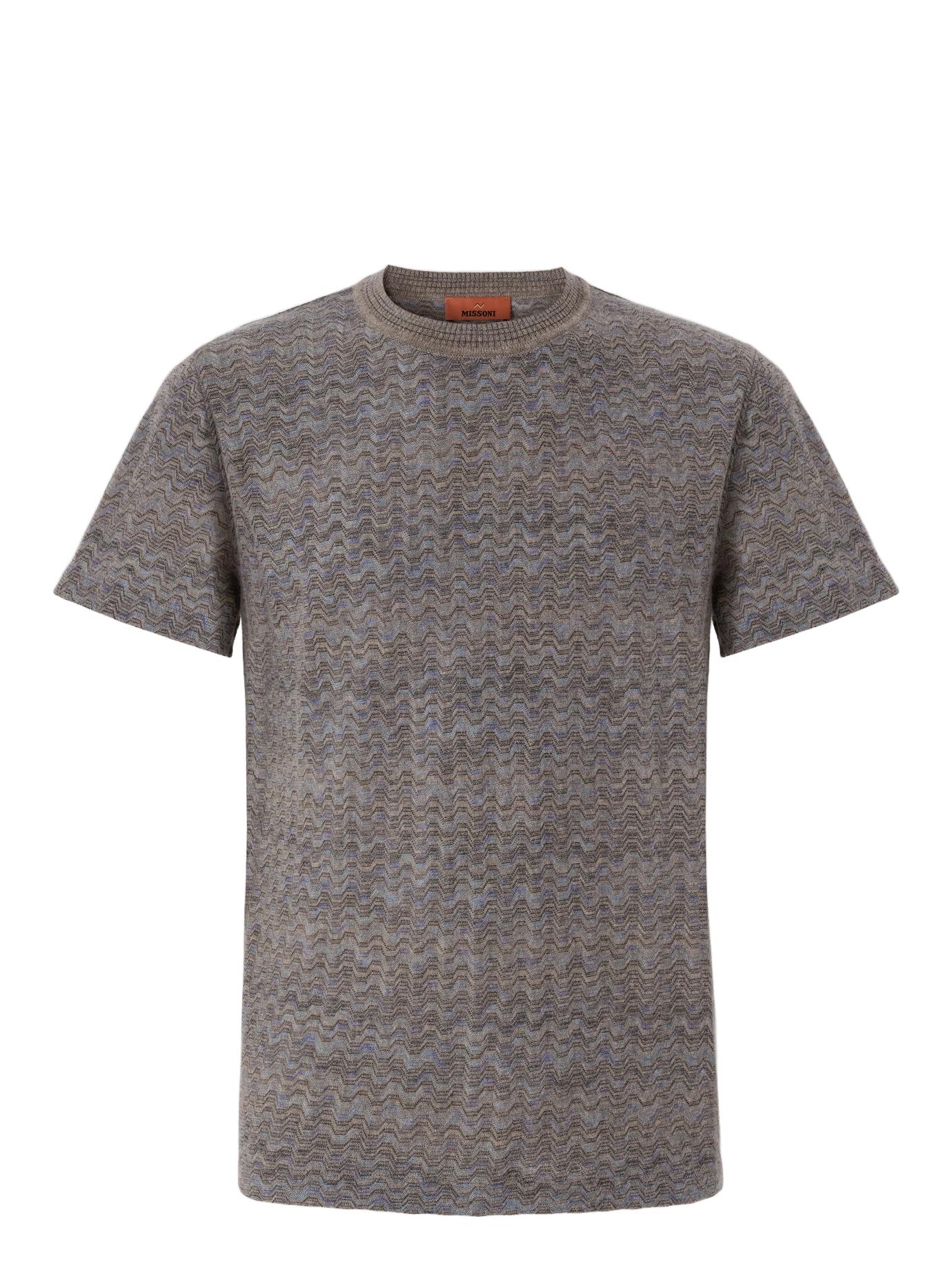 MISSONI cashmere and viscose knit crewneck t-shirt
