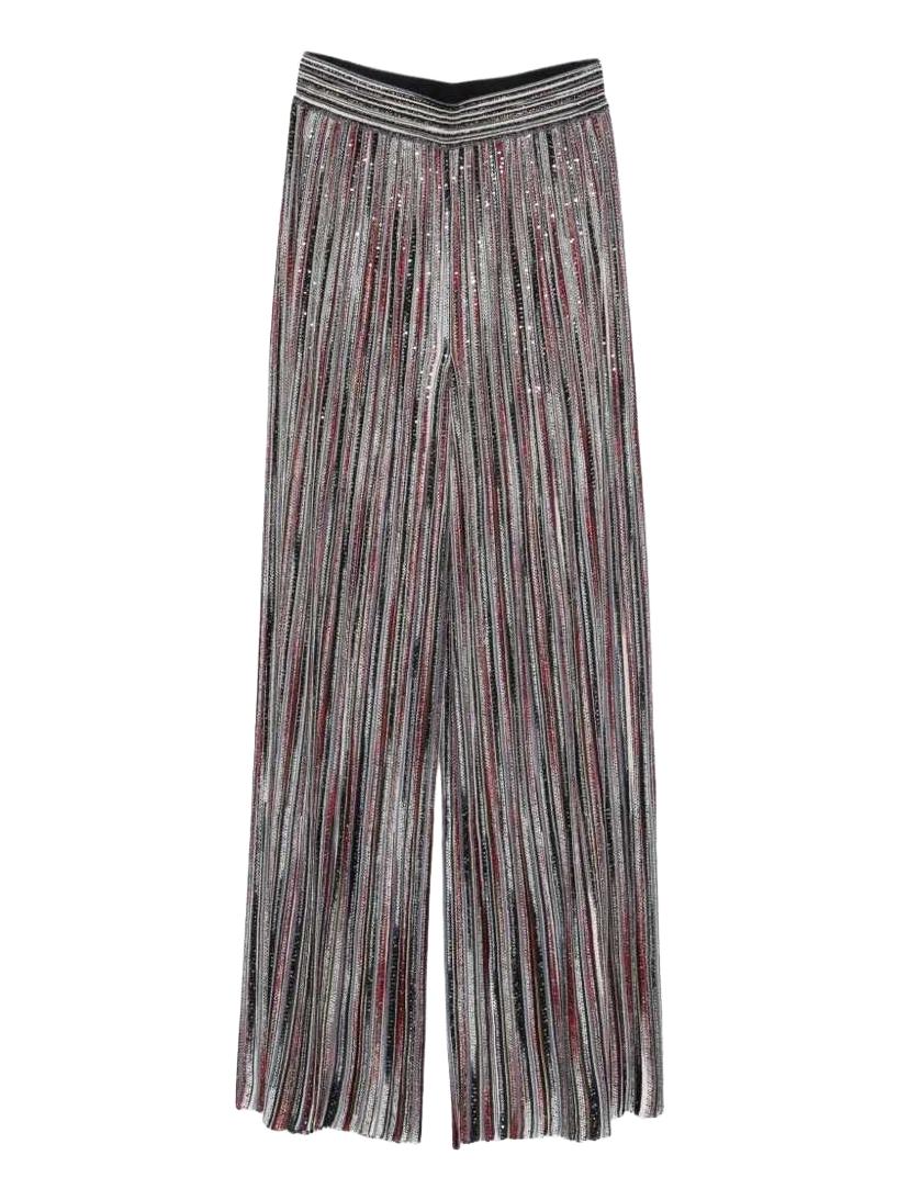 MISSONI Missoni Striped Crystal Embellished Trousers