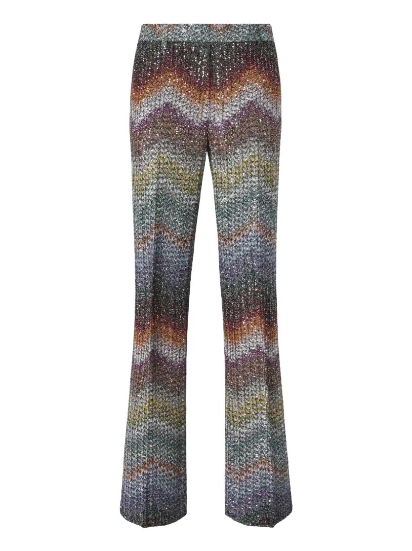 MISSONI Missoni Sequined Zigzag Weave Trousers