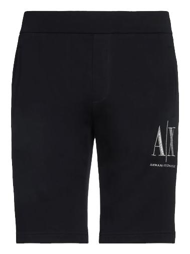 ARMANI EXCHANGE Armani Exchange Midnight Blue Cotton French Terry Shorts