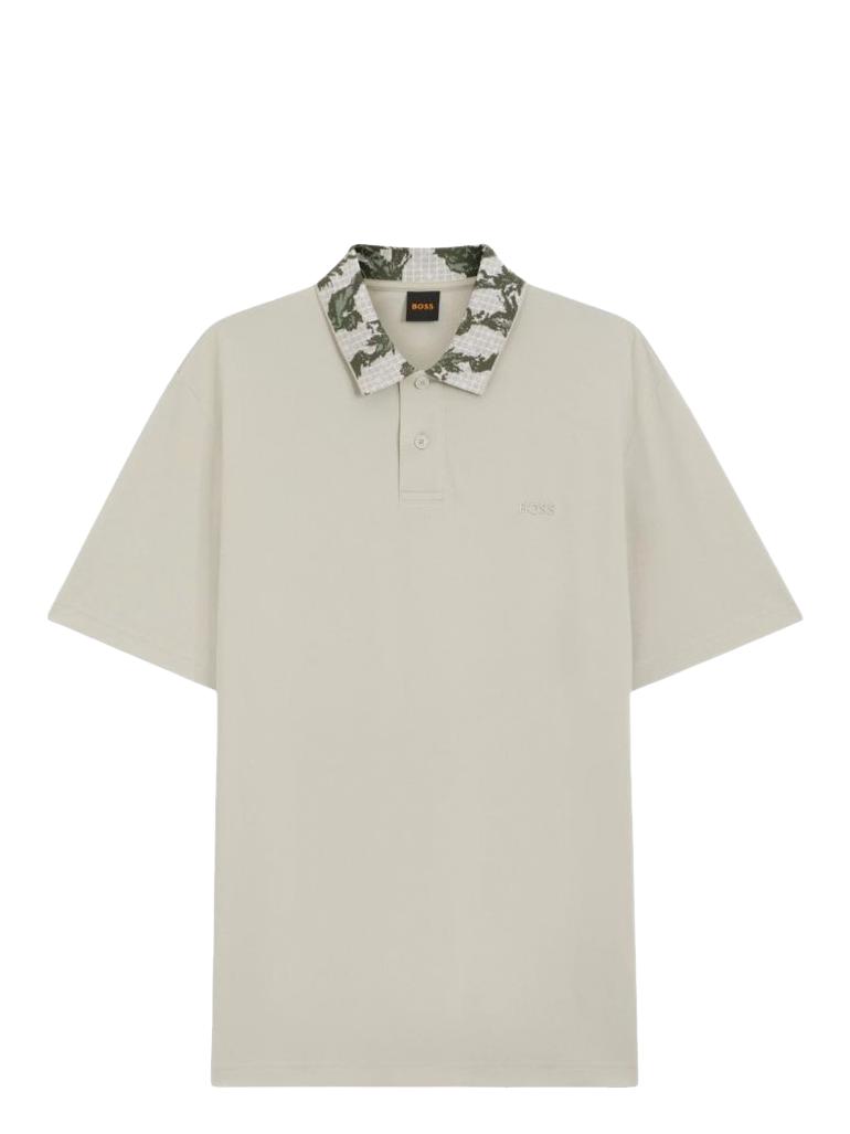 HUGO BOSS graphic-print collar polo shirt