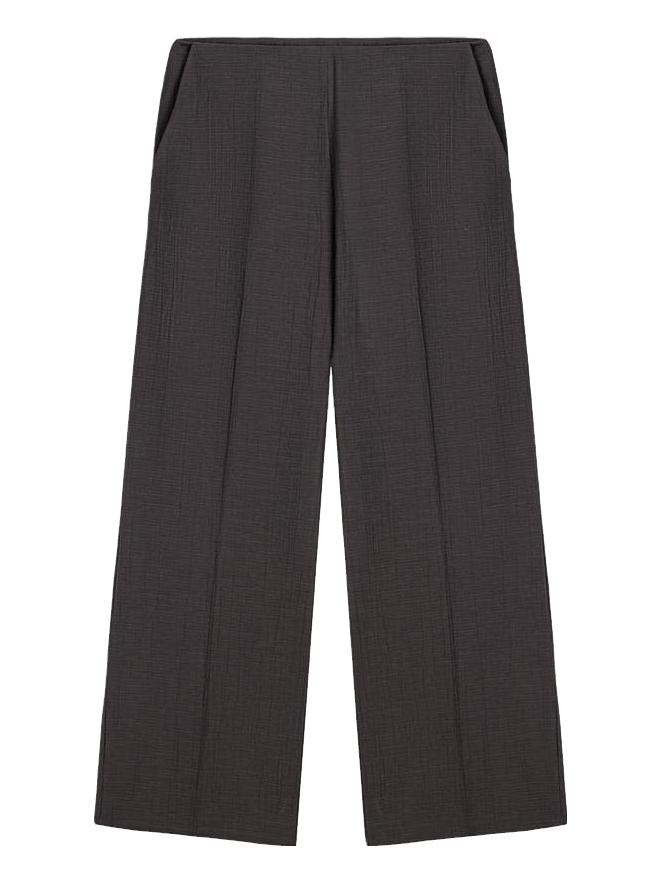 LIU JO LIU JO Flannel Wide-Leg Pants with Double Belt Detail