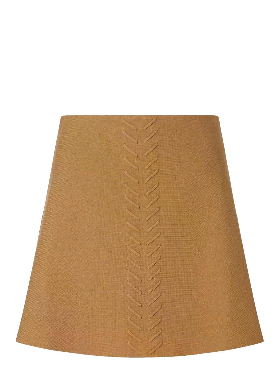 LIU JO LIU JO Knit Mini Skirt with Braided Details