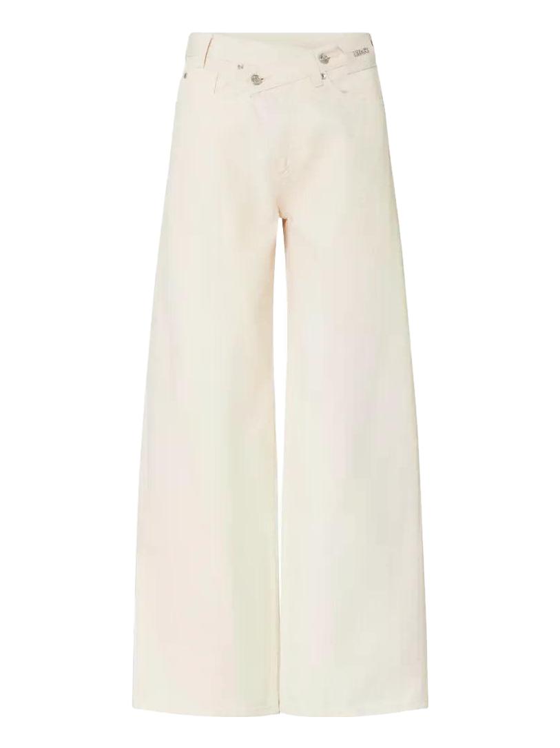 LIU JO LIU JO Asymmetrical Waistband Straight Trousers
