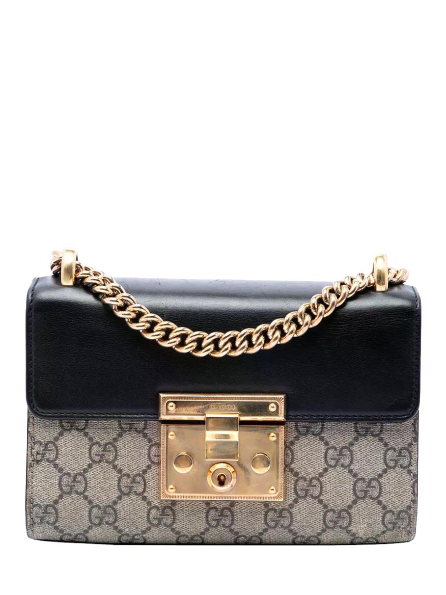 GUCCI Gucci GG Supreme Padlock Crossbody Bag