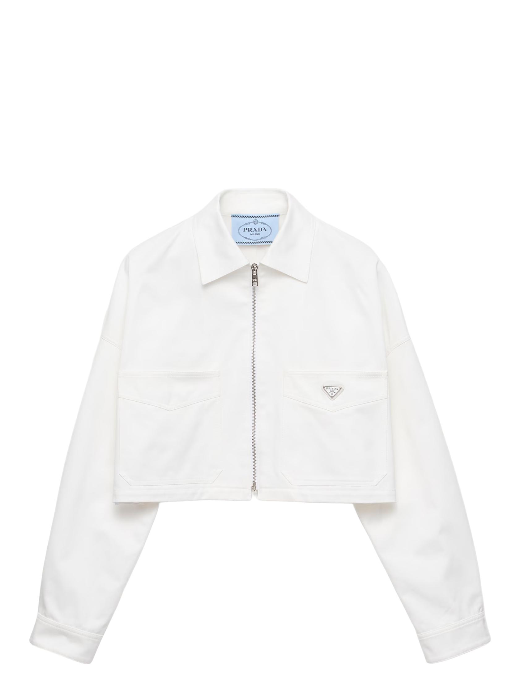 PRADA Prada White Chino Blouson Jacket