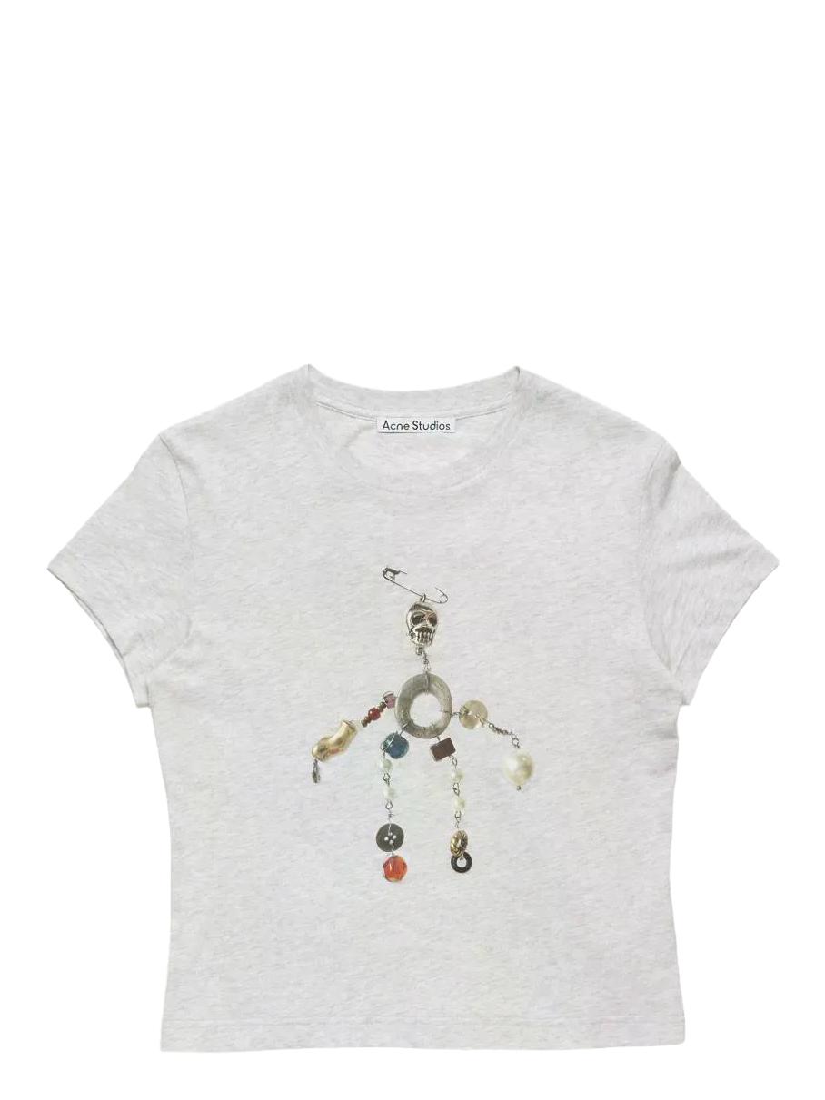 ACNE STUDIOS fitted graphic t-shirt