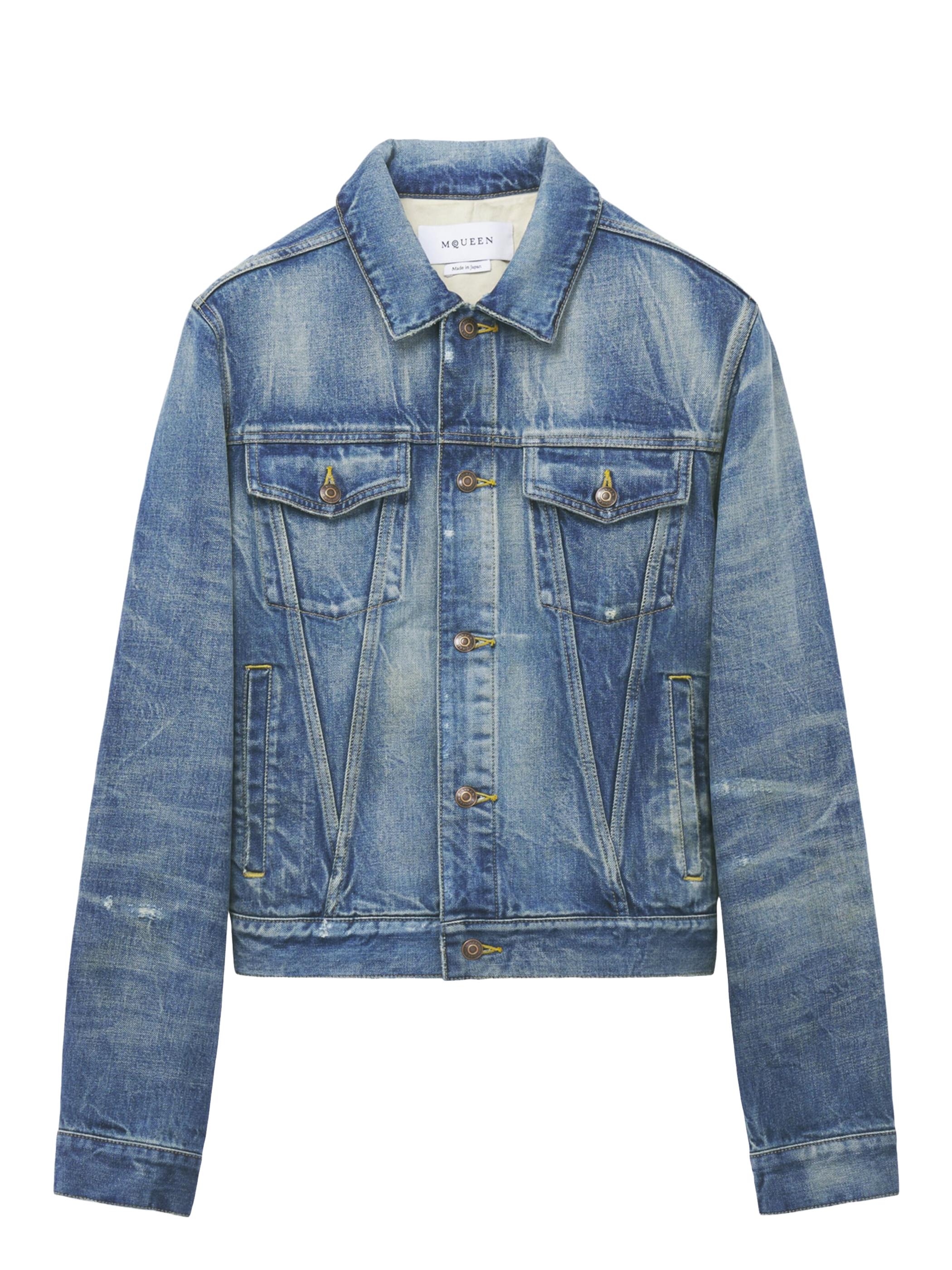 ALEXANDER MCQUEEN McQueen Distressed Denim Jacket