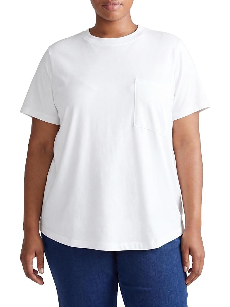 UNIVERSAL STANDARD Universal Standard Garcon Tee with Pocket