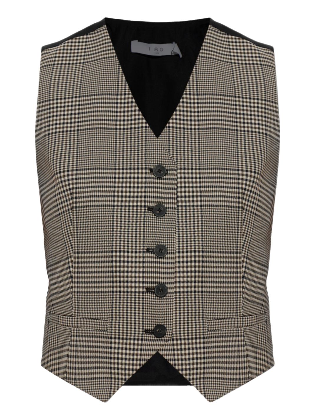 IRO PARIS Iro Checked V-Neck Waistcoat