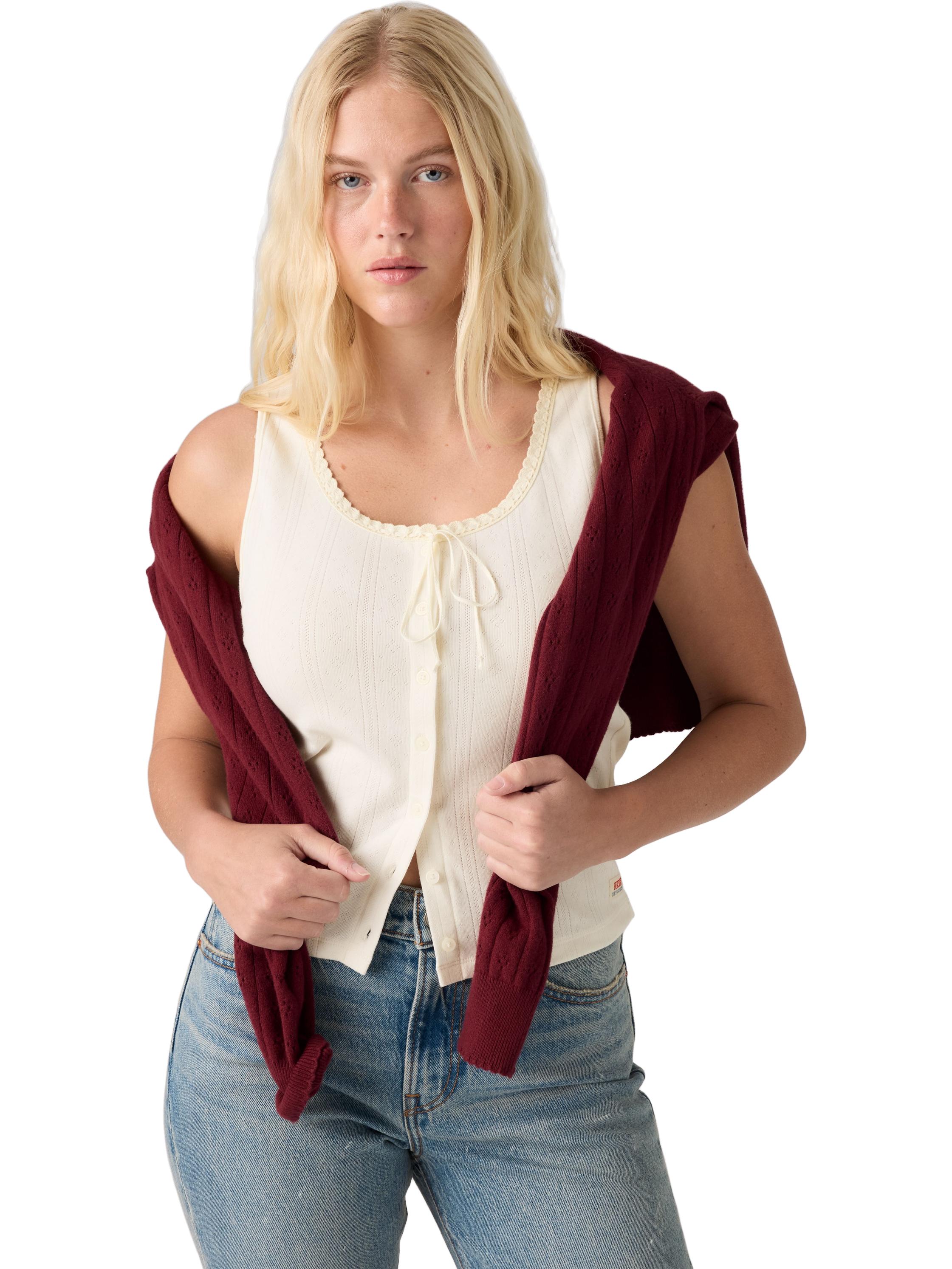 LEVI'S Levi's Dry Goods Pointelle Lace Tank