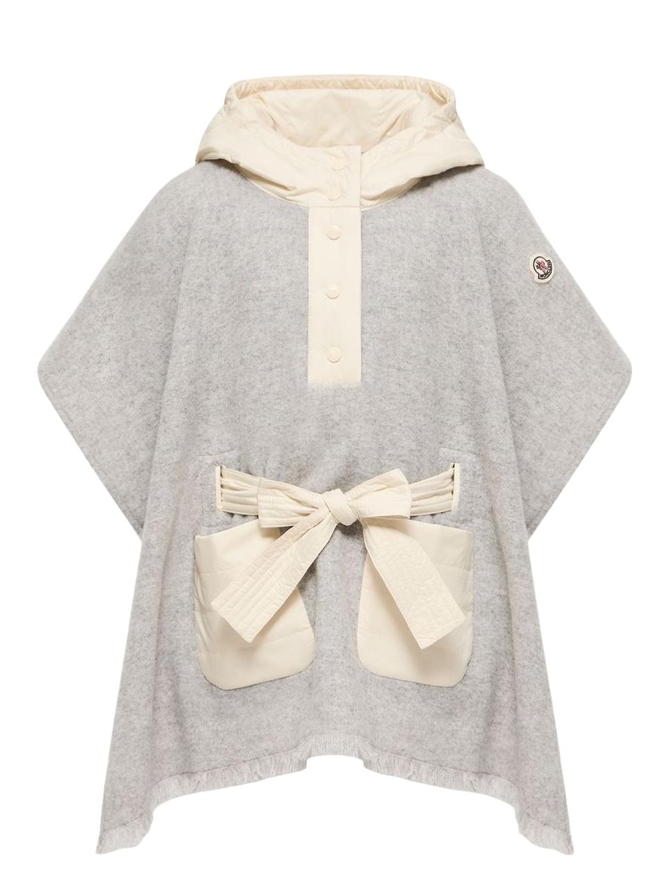 MONCLER Moncler Padded Wool Hooded Cape