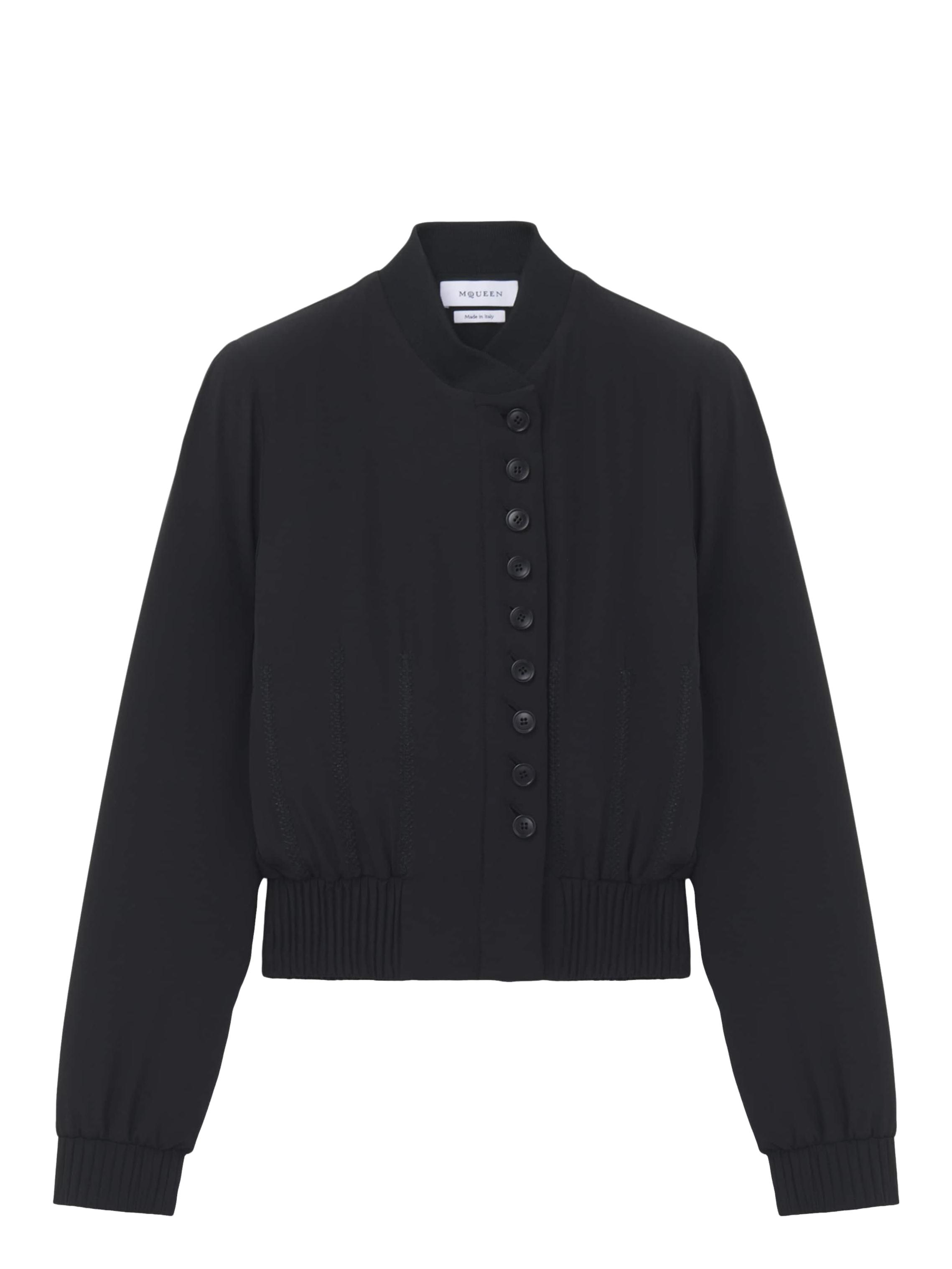 ALEXANDER MCQUEEN McQueen Silk Bomber Jacket