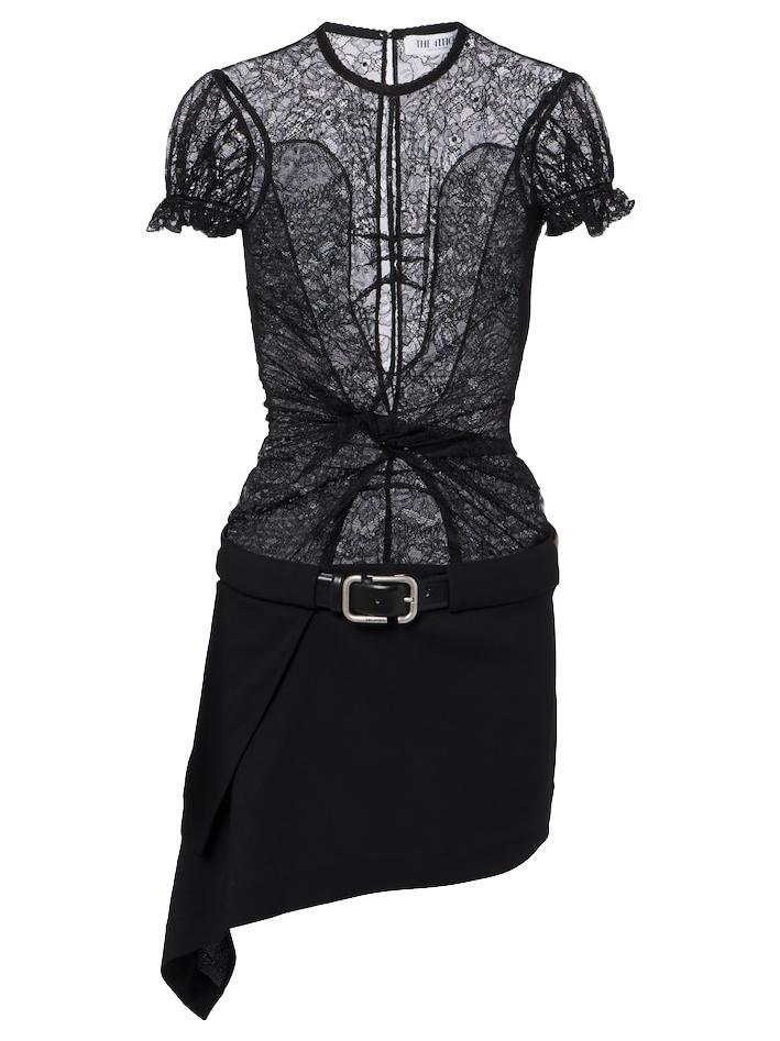 ATTICO The Attico Belted Lace Minidress