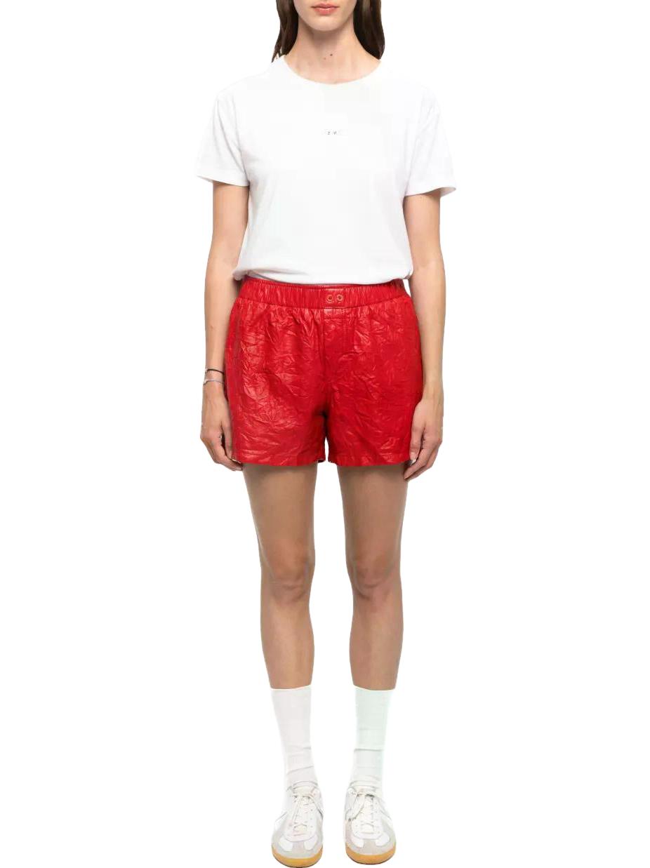 ZADIG&VOLTAIRE Zadig&Voltaire Pax Crinkled-Leather Shorts