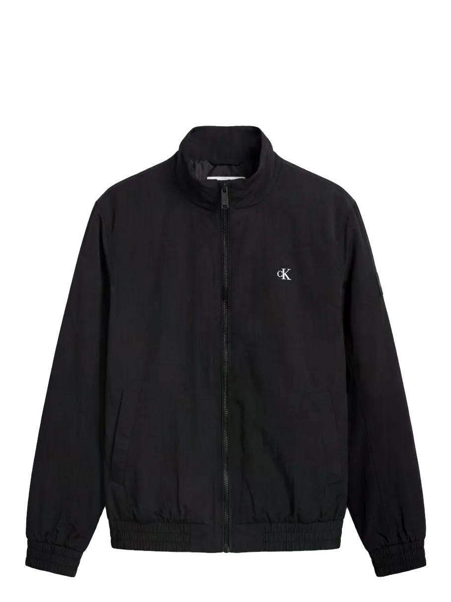 CALVIN KLEIN Calvin Klein Logo Embroidered High Neck Zip Jacket