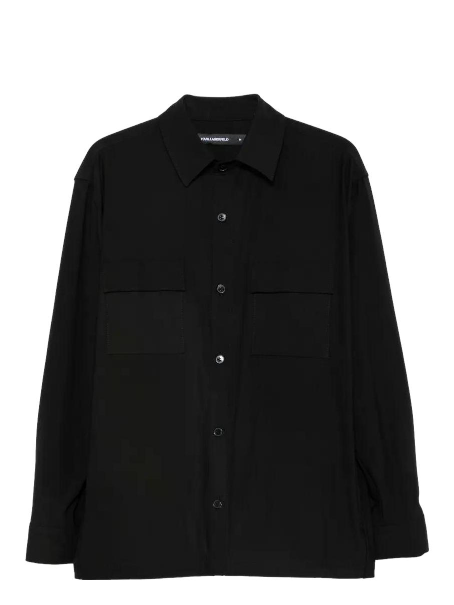 KARL LAGERFELD chest-pocket shirt